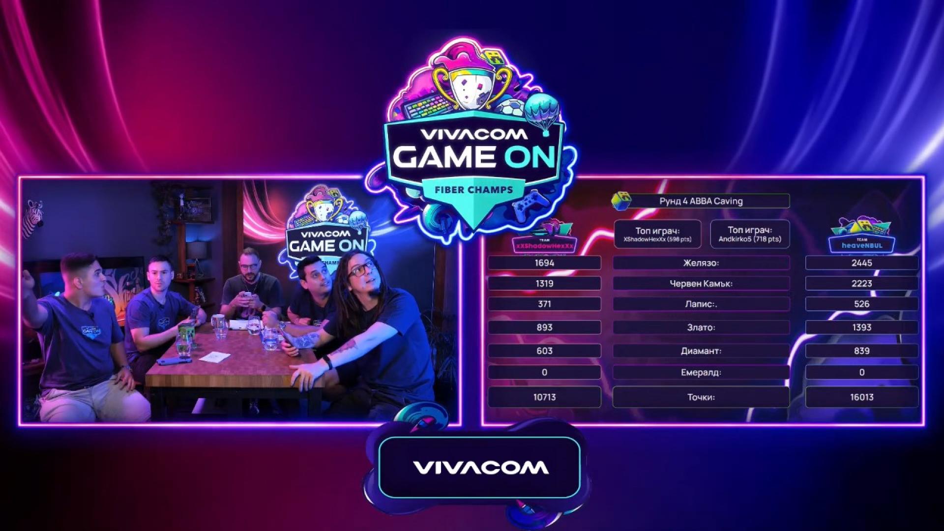 Vivacom „Game ON“ стартира с рекордни 90 000 стрийм гледания на живо - Любопитно - Vesti.bg